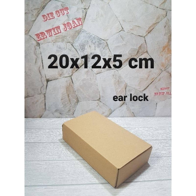Kardus Box 20x12x5 cm Karton DieCut Ear Lock | Lazada Indonesia