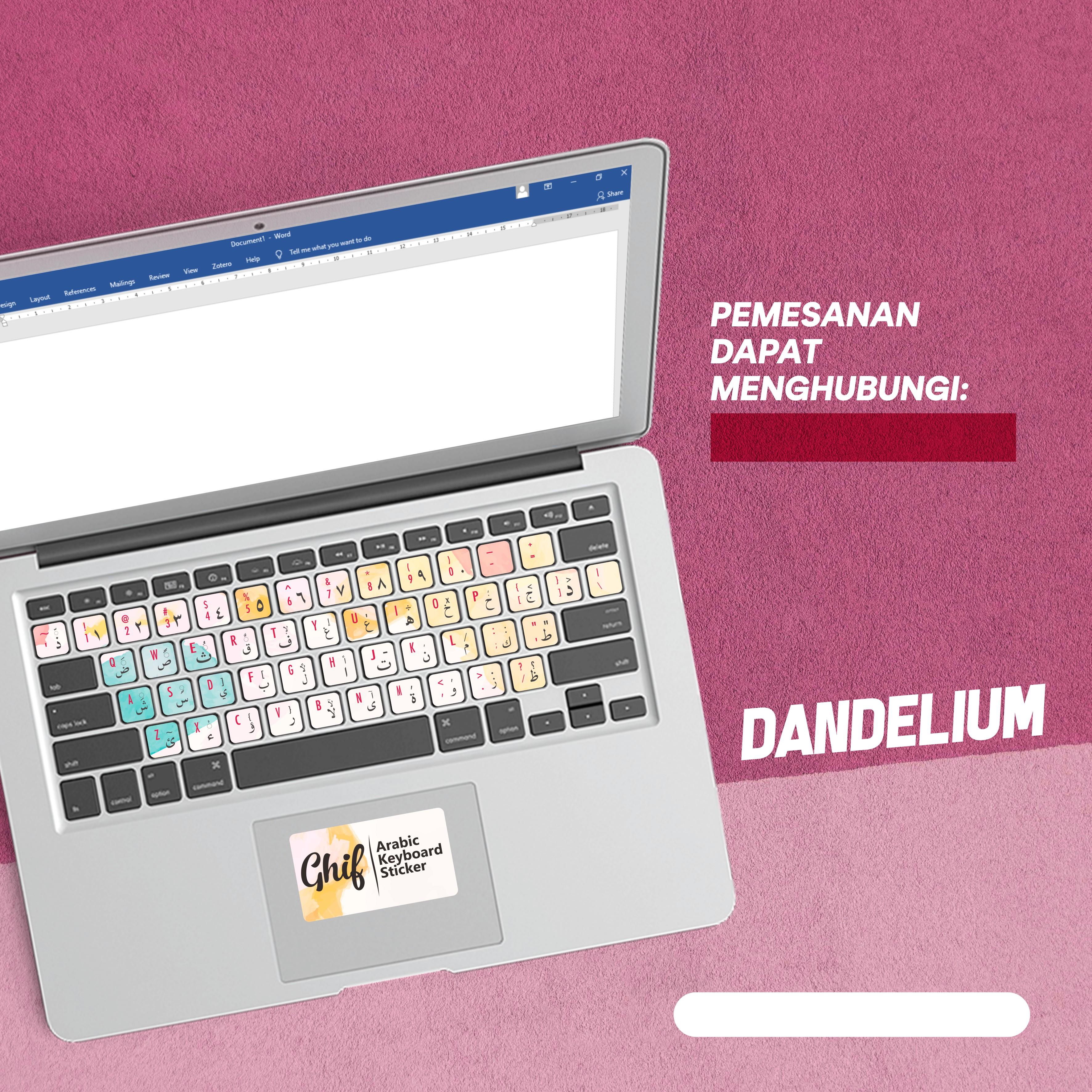 Stiker Keyboard Arab untuk Mengetik Bahasa Arab di Laptop pc sticker ...