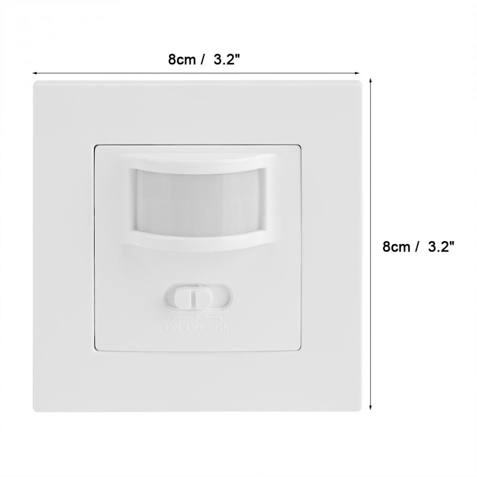 【TopazTrove】AC 110V-240V Infrared Motion Sensor Recessed Wall Lamp ...