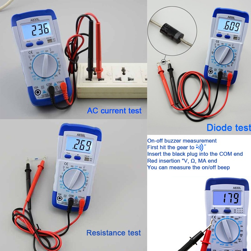 【Discount offer】Professional Digital Multimeter Tester LCD Digital ...