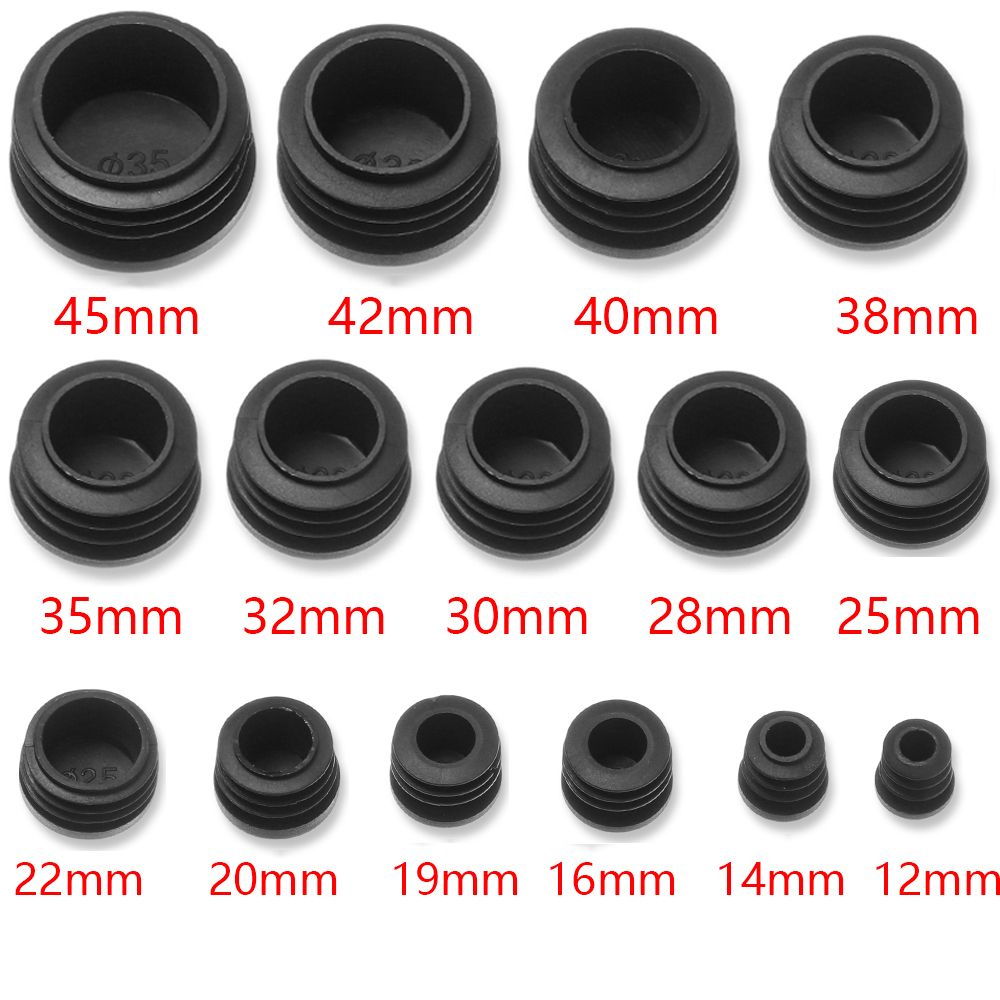 10pcs 12-45mm Chair Leg Caps Inner Hole Dust Cover Furniture Leg Plug ...