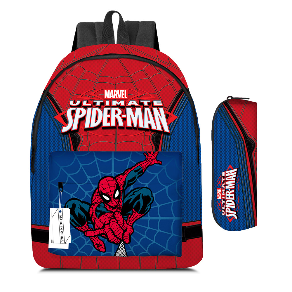 Just Star Marvel Spider-Man cartoon backpack Two-piece Superman Batman ...