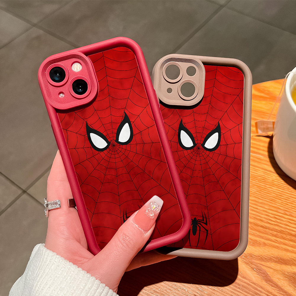 ZCSIBORUI for Samsung A51 Back Cover Red Spider-Man Eyes Pattern Soft ...