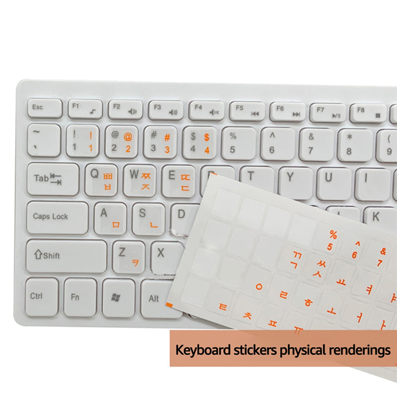 Wear-resistant Korean Letter Transparent Self-adhesive Keyboard ...