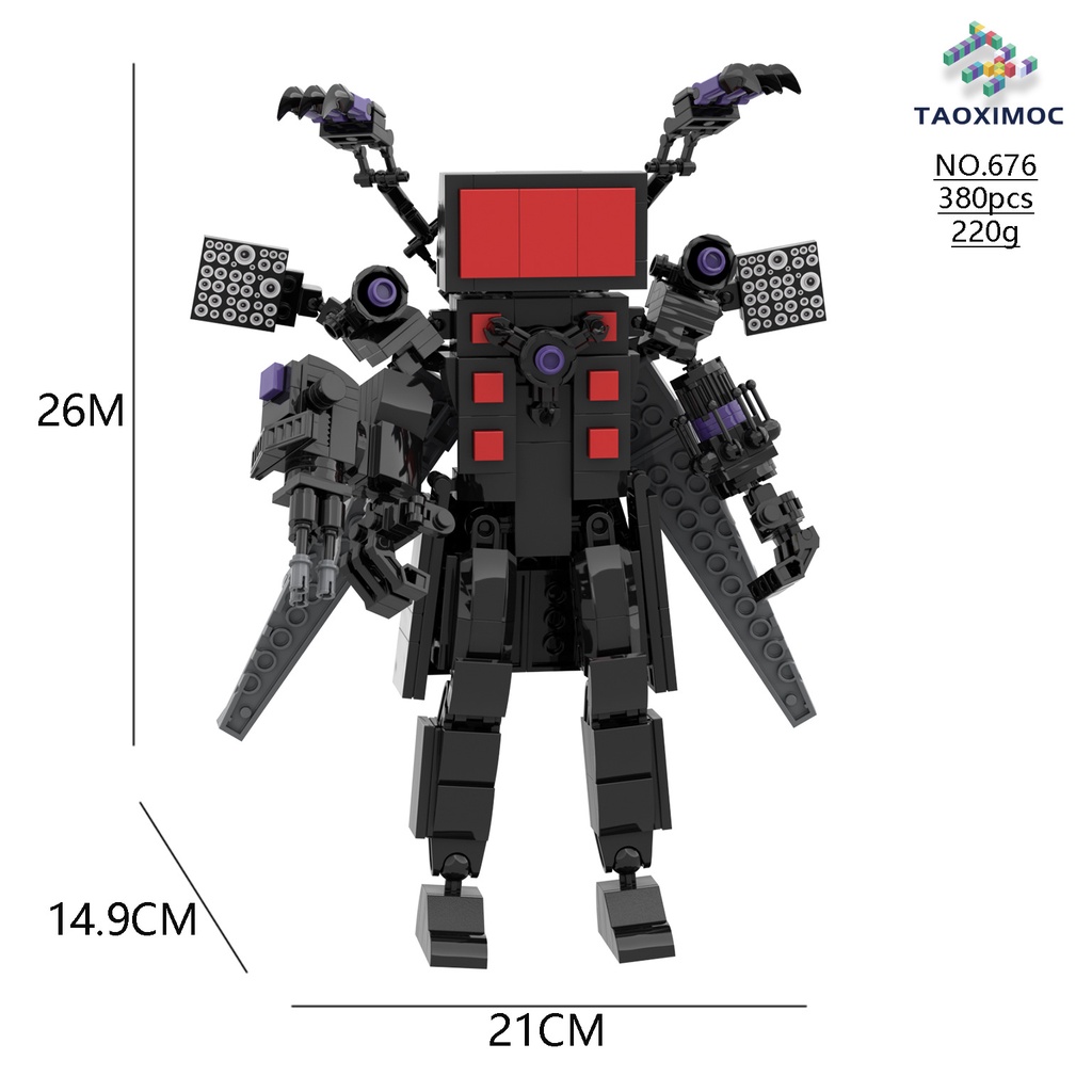 Lego Skibidi Toilet Titan Tv Man v3 /Speakerman/Titan Cameraman Toy ...