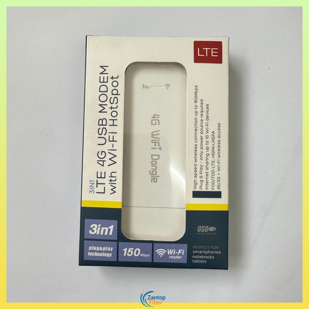 LTE 4G USB Modem SIM Card Slot Mobile Broadband 2.4GHz 150Mbps Modem ...