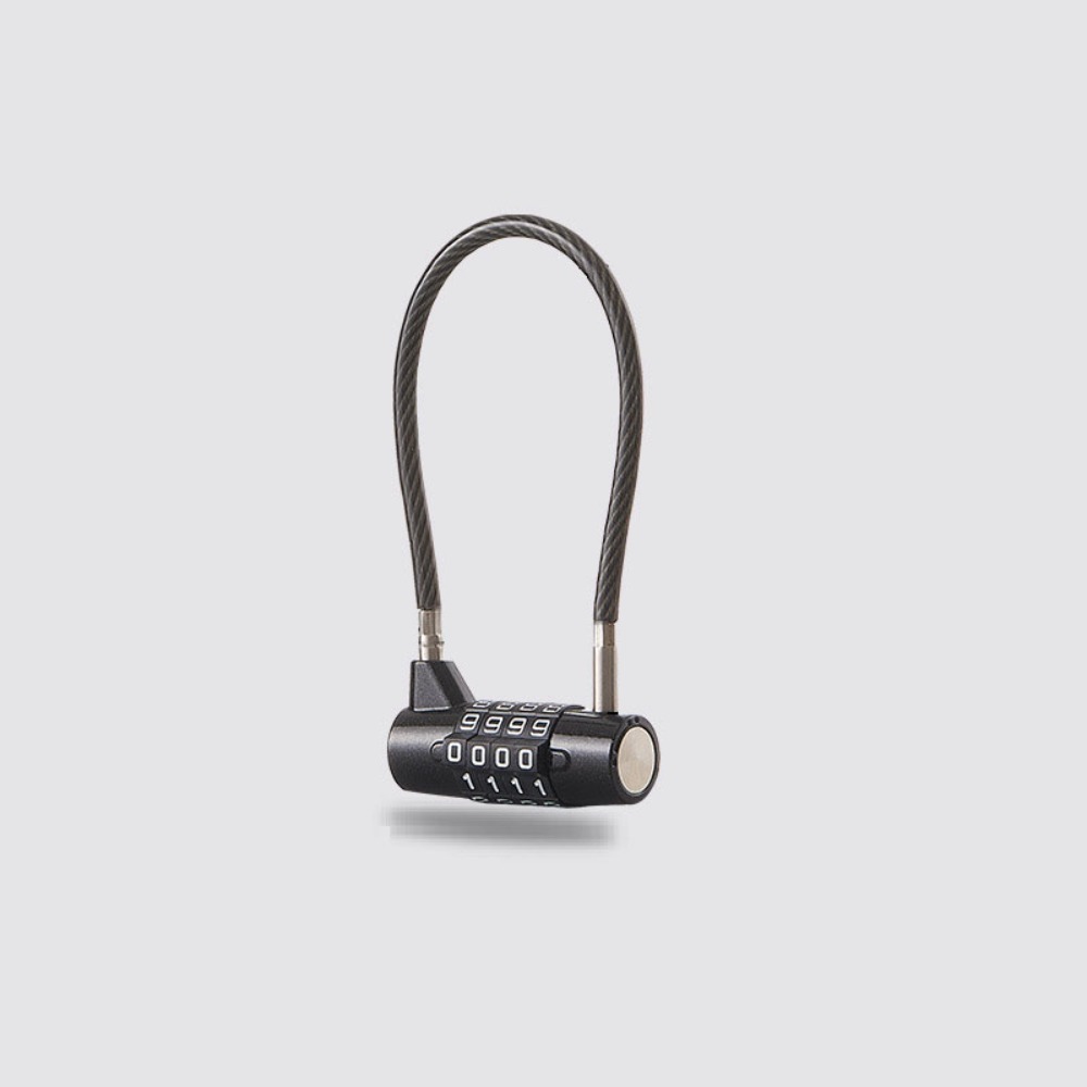Portable 4-digit Cable Password Lock Multifunctional Soft Steel Cable ...