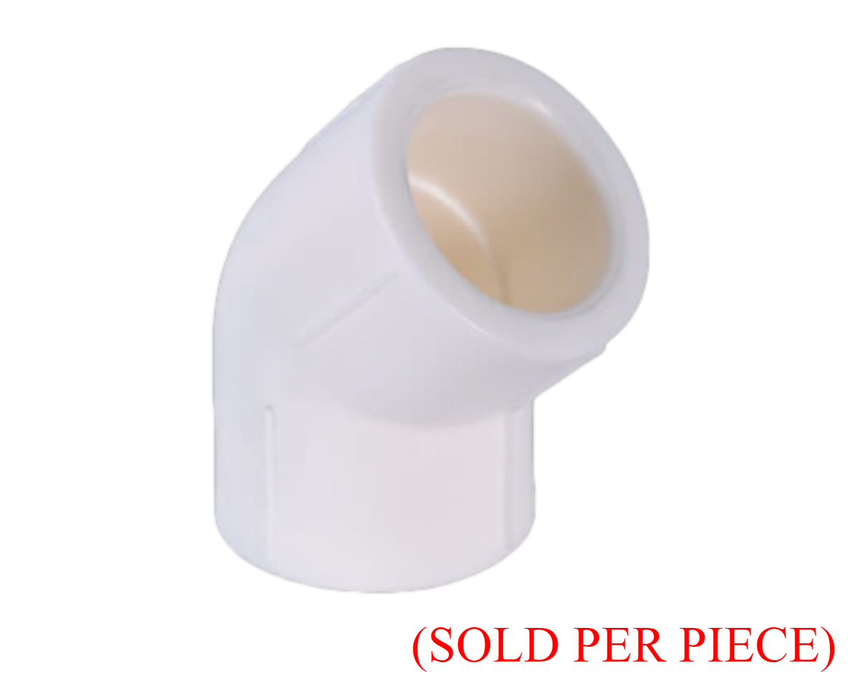 BHE-7163 PPR Fittings 45° Degree Elbow | Lazada PH