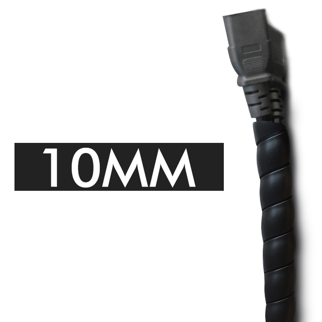 Wire Organizer Cable Pe Flexible Spiral Wrap Winding Motorcycle Wire ...
