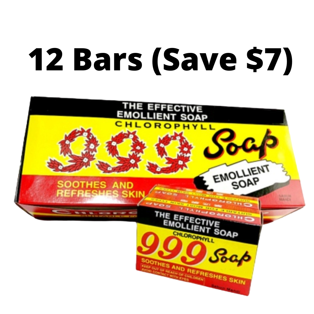 [BUNDLE of 6/12] 999 Chlorophyll Soap for Sensitive Skin | Itchiness ...