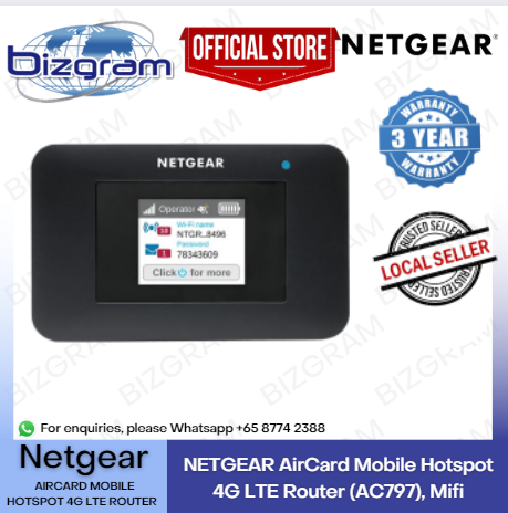 NETGEAR AirCard Mobile Hotspot 4G LTE Router (AC797), Mifi | Lazada ...