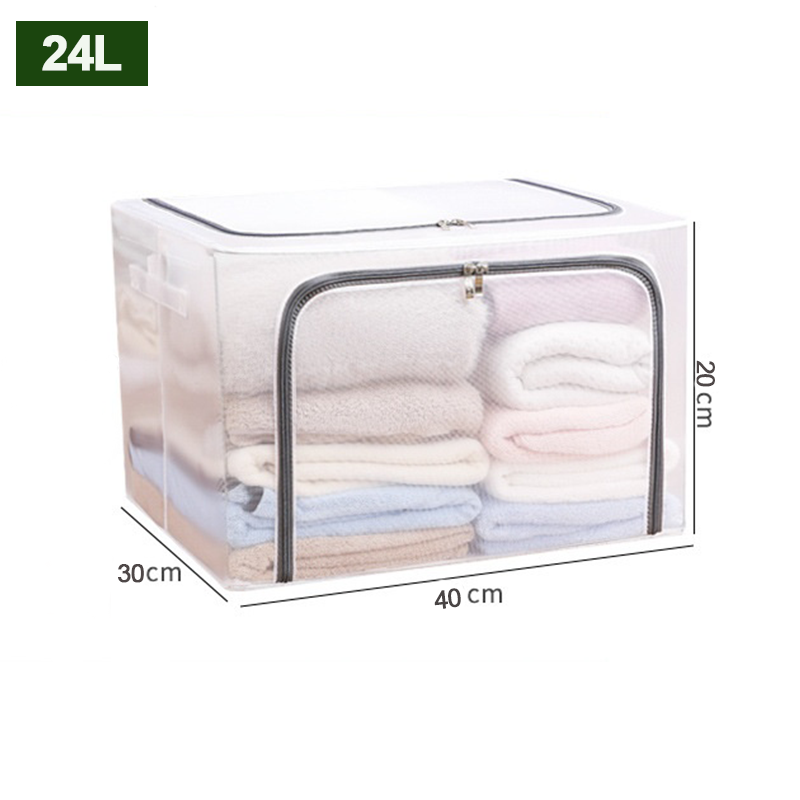 🚚SG Seller🚚Transparent Dust-proof Thickened Foldable Storage Box ...