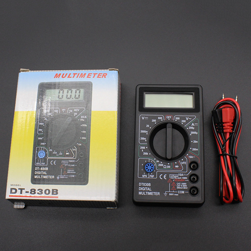 【Discount offer】DT830B AC/DC LCD Digital Multimeter Mini Voltmeter ...