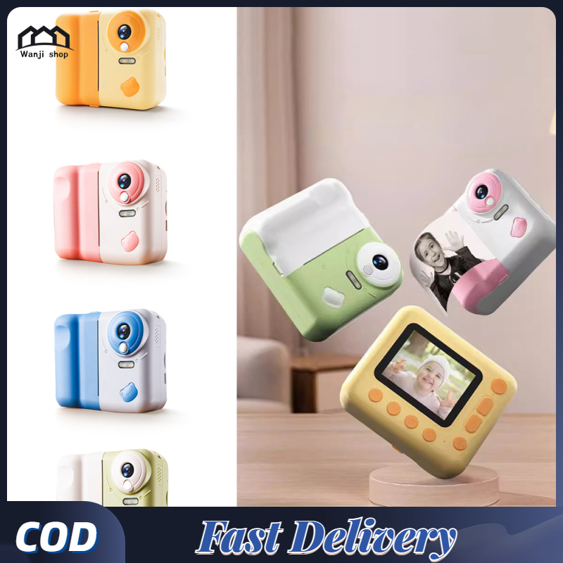 Kids Camera WiFi Printing Mini Digital Camera 2.4 Inches HD 1080P IPS ...