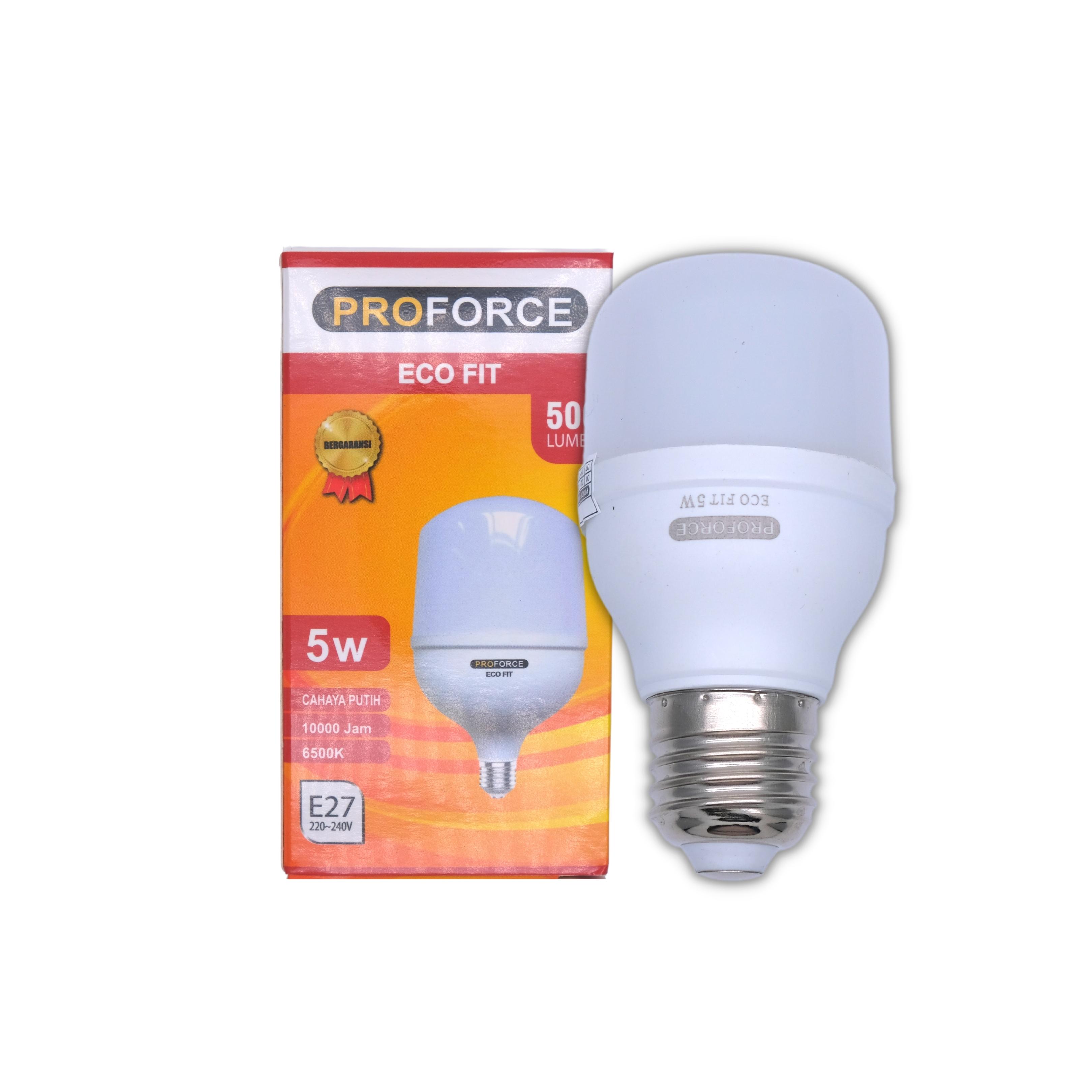 Bola Lampu Led Proforce 5 Watt Bohlam Proforce Ecofit Led 5 W | Lazada ...