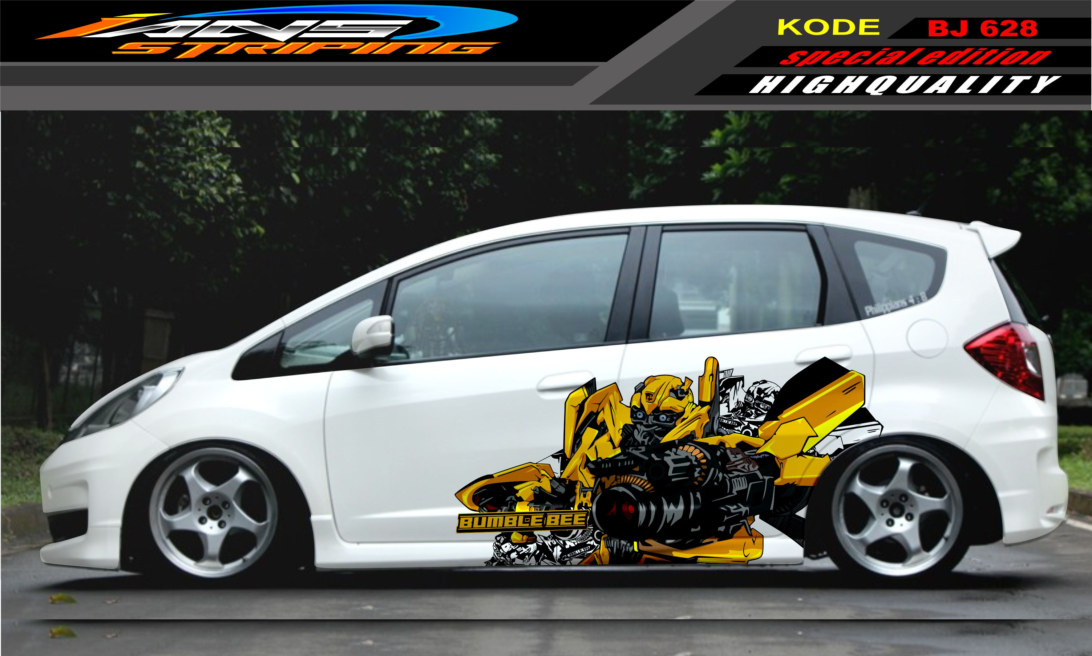 VARIASI STICKER MOBIL SIGRA / STICKER MOBIL CALYA / STICKER MOBILIO ...