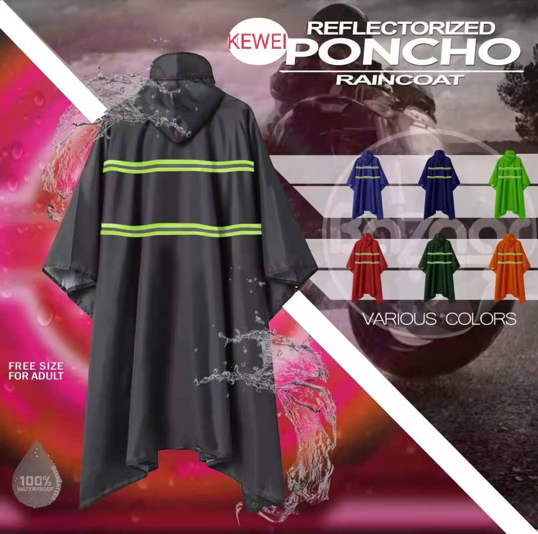 High Quality Motorcycle Waterproof Rain Coat PONCHO Upgraded Soft ...