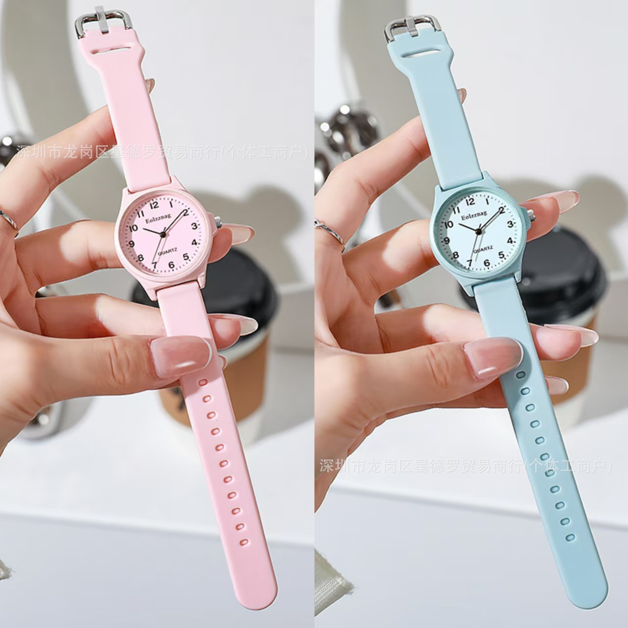 【New arrival】Cherry Blossom Color High-End Quartz Watch for Teenagers ...