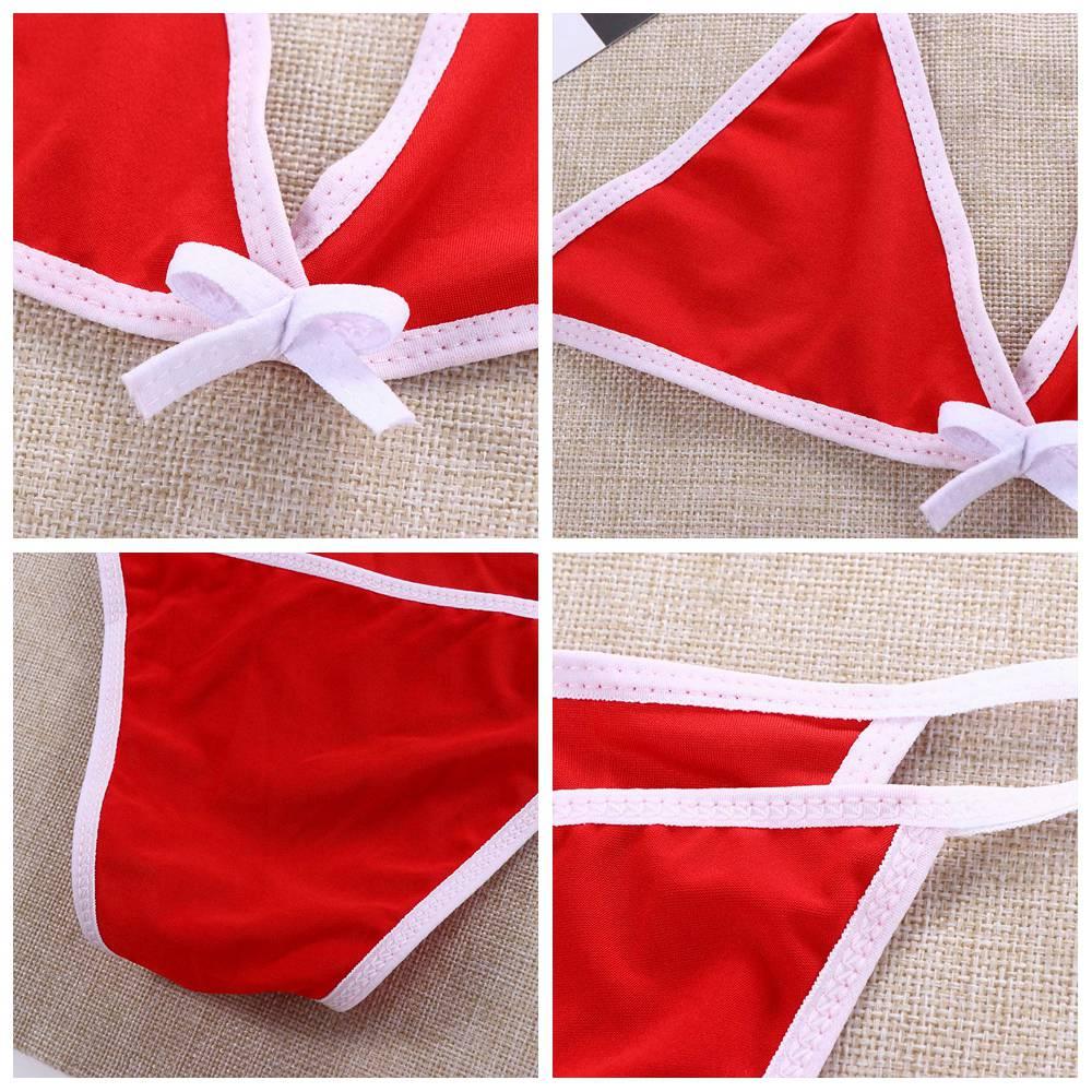 Women Push-up Bra Cosplay Halter Neck Strap Biquini Bathing Suit Bikini ...