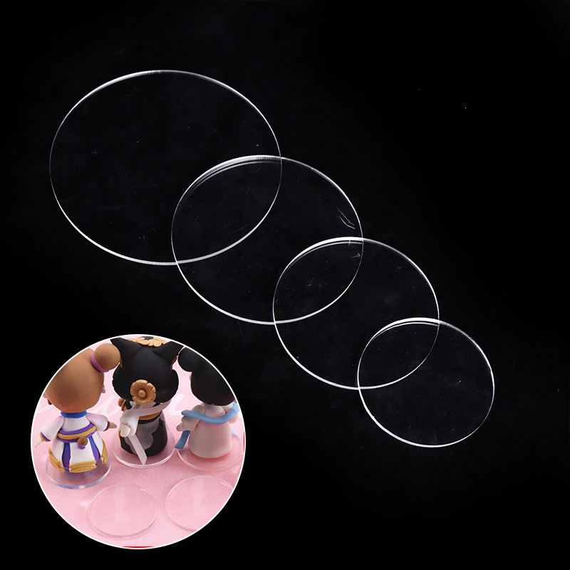 8-15CM Figure Doll Acrylic Transparent Round Bases Fluid Bear Molds ...