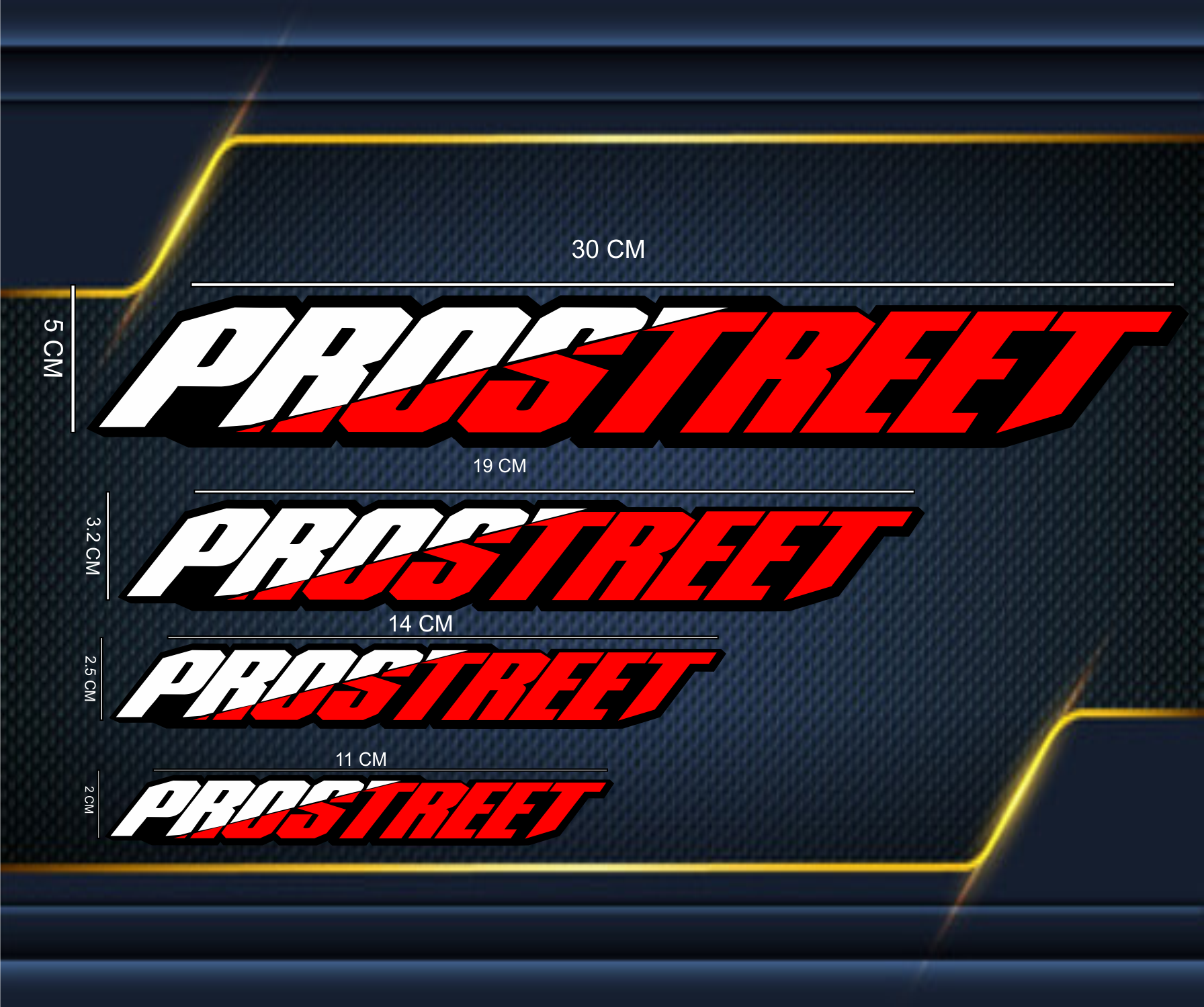 Cutting Sticker Prostreet 3 Warna | Lazada Indonesia