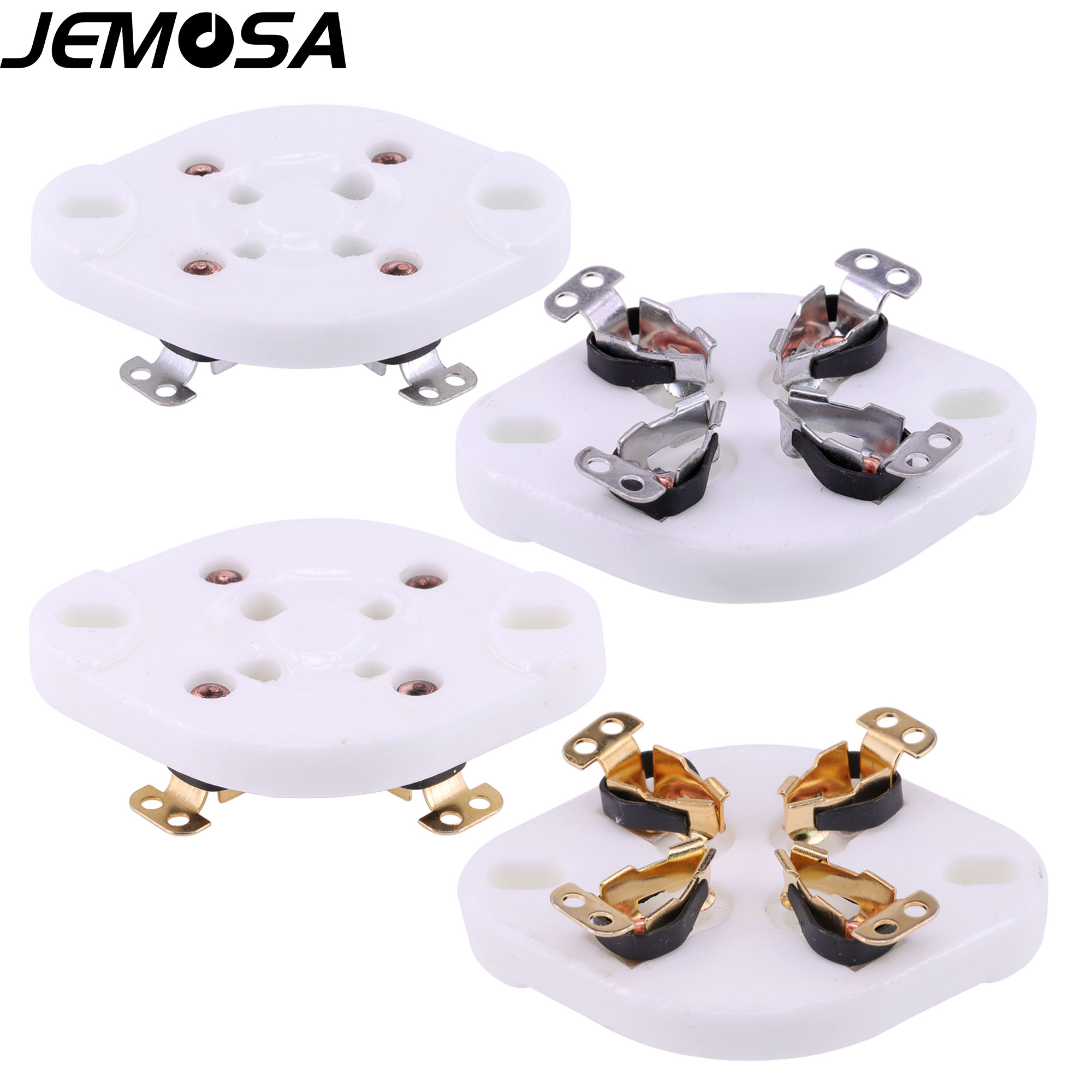 Believesinkinte 【Top-Rated Product】Ceramic Tube Socket 4pins Electron ...