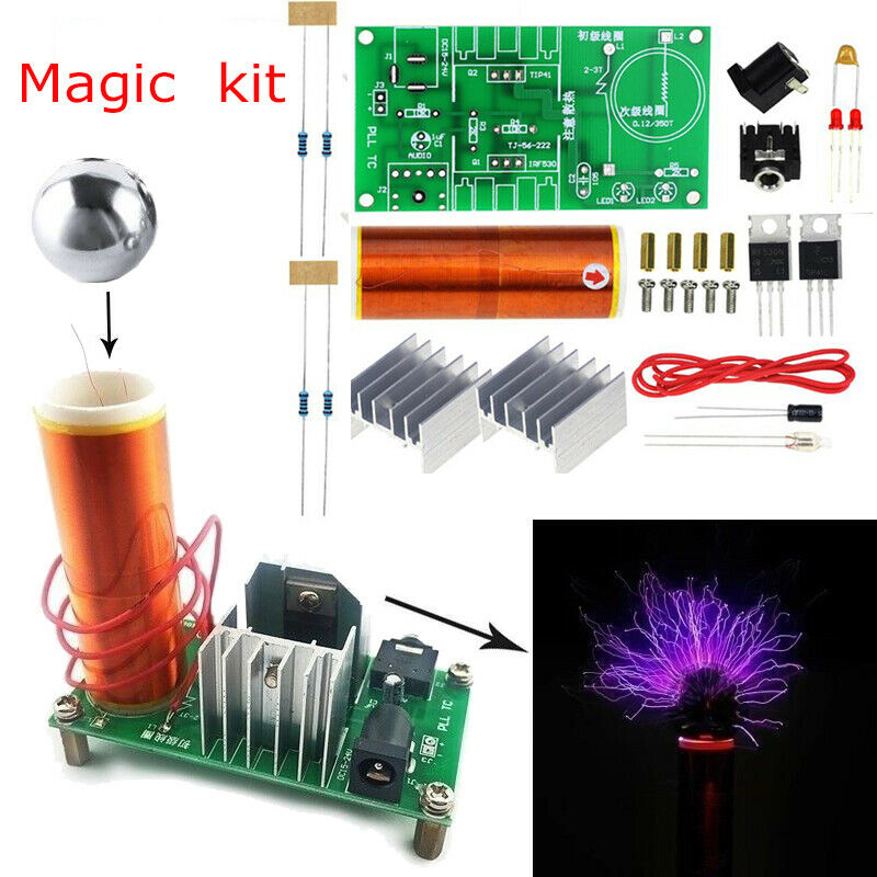 ZY Set Speaker Elektronik DIY, Kit Proyek Kit DIY Mini Kumparan Tesla ...