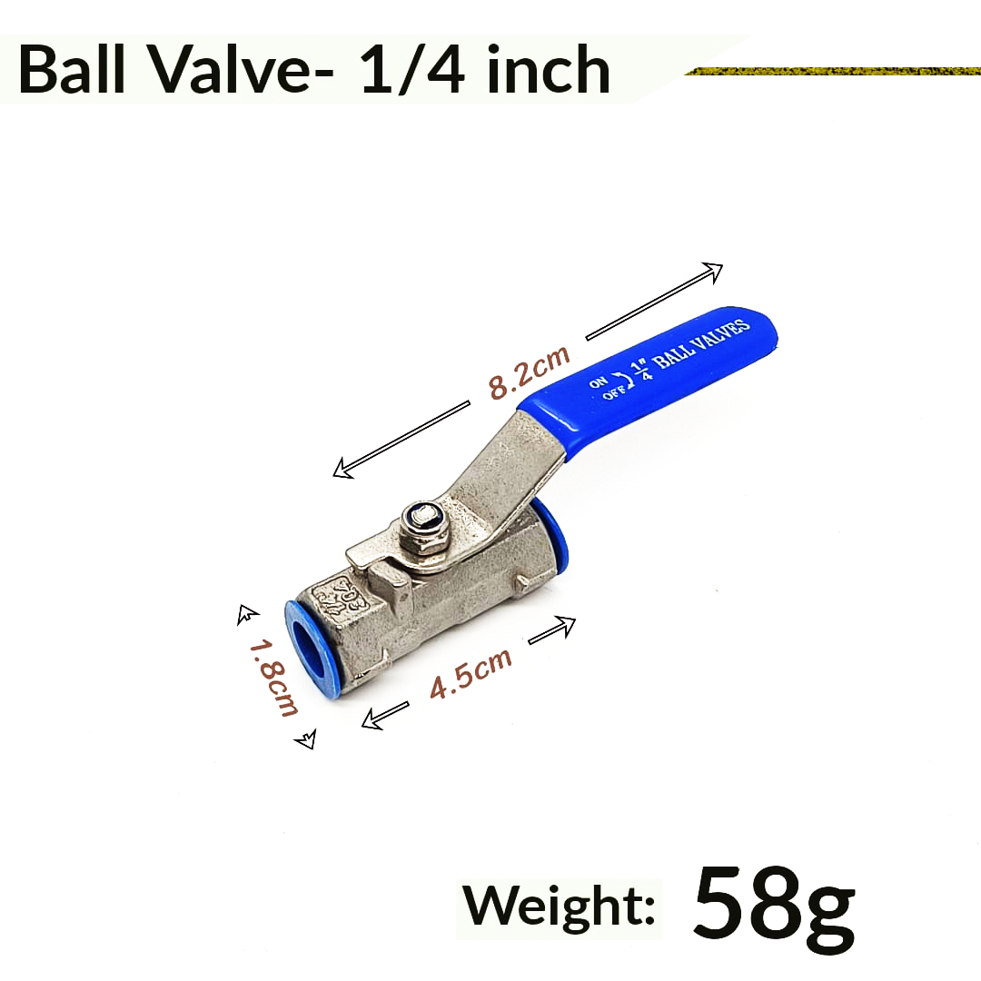 Ball Valve 304 Stainless Steel Female Threaded Injap Bola 1/4", 3/8", 1 ...