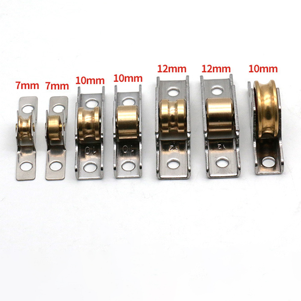 1 Pcs 7-12mm Stainless Steel Window Rollers Door Sliding Shutter Pulley ...
