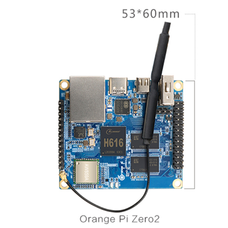Orange Pi Zero 2,1GB RAM with H616 Chip,Support Gigabit Network, BT ...