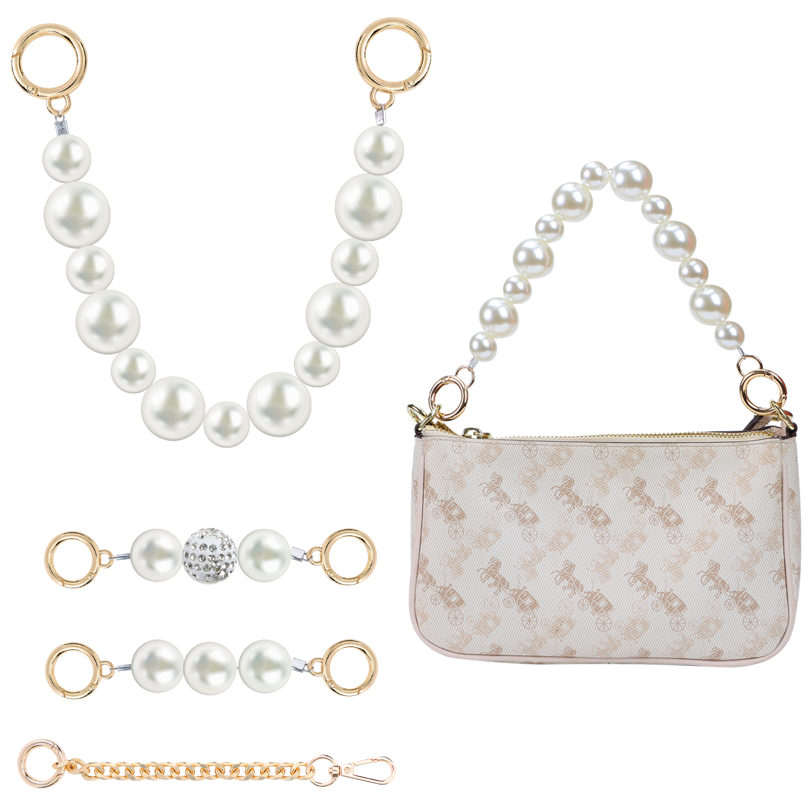 Imitation Pearl Handbag Purse Chains - fhsav - ThaiPick