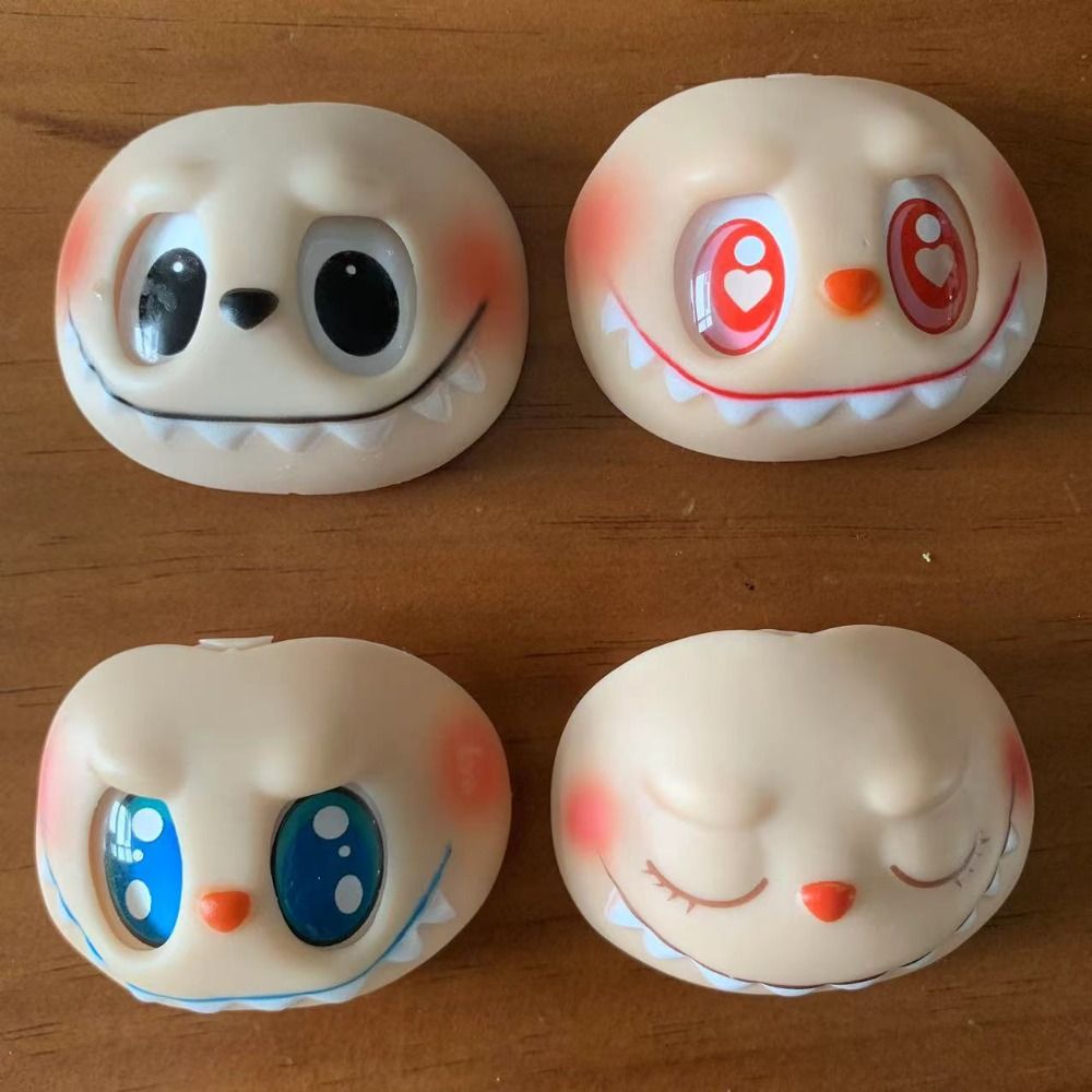 Kawaii Vinyl Labubu Face Mold Crafts Collectable Model Labubu Hands ...
