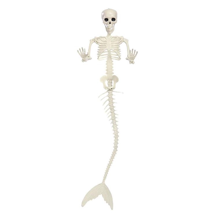 Mermaid Skeleton Halloween Decoration 80cm Life Size Mermaid Skeleton ...