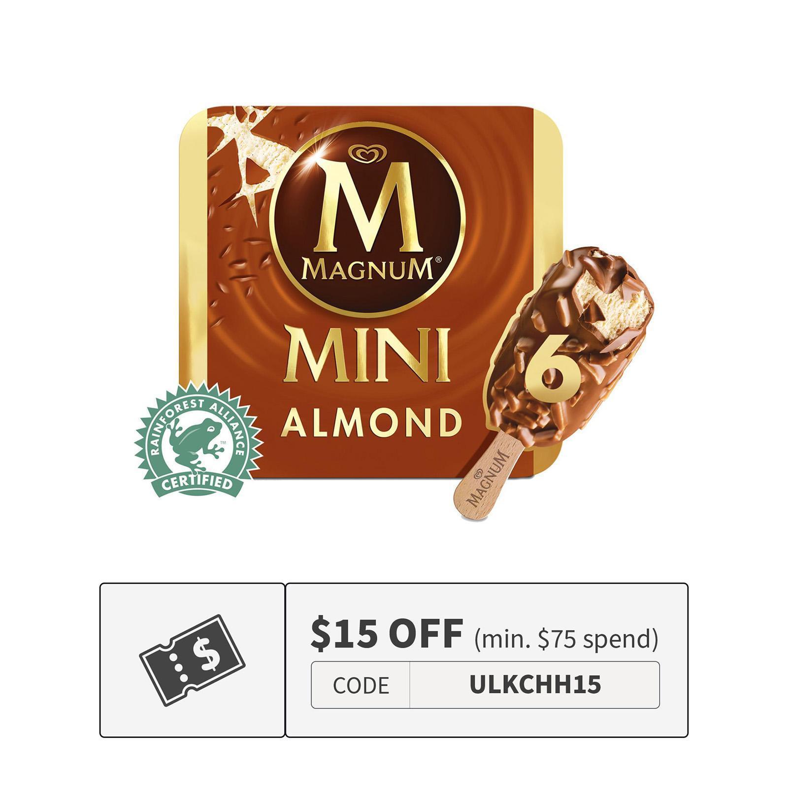 Magnum Mini Almond Multipack Ice Cream - Frozen | Lazada Singapore
