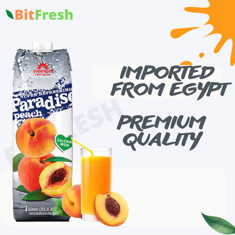 BitFresh Paradise Peach Juice Drink 1L Imported from Egypt Jus Buah Pic ...