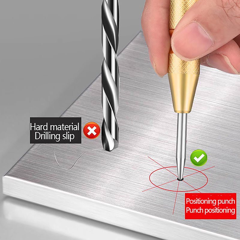 Tools Automatic Center Punch Woodworker Metal Firing Pin Puncher Steel ...