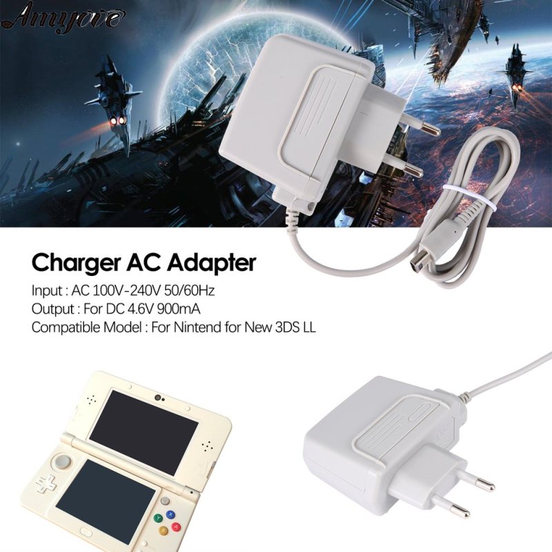For Nintendo Ac Adapter Eu Plug Charger 100v-240v Power Adapter For Xl ...