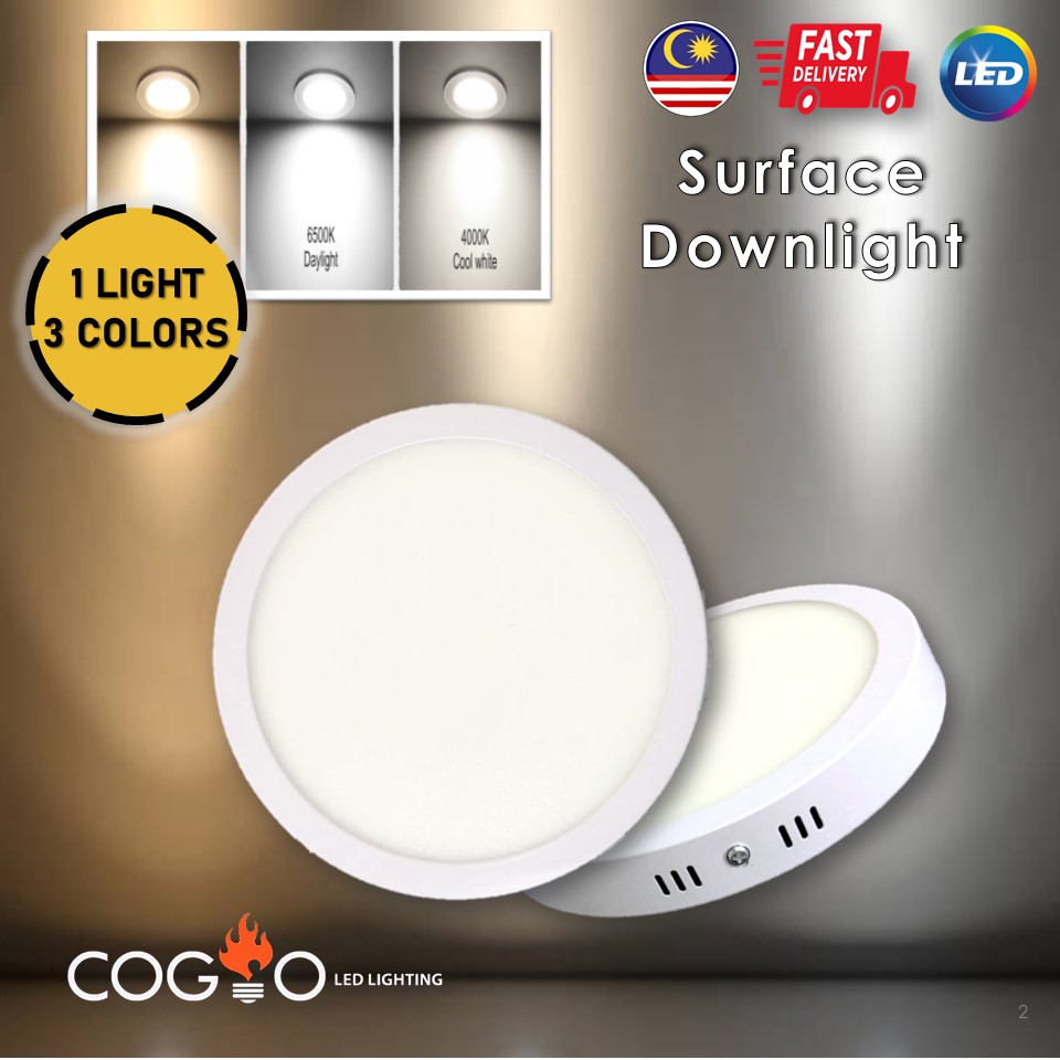 Surface Downlight Daylight LED Daylight Cool White Warm White 3 Color ...