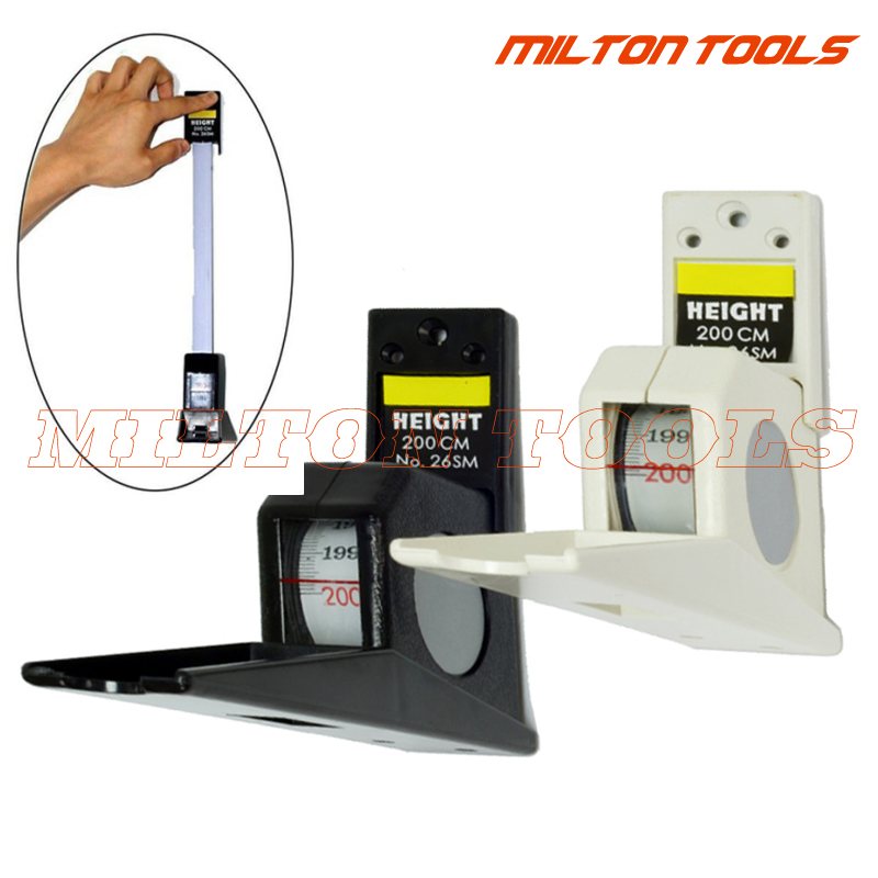 【Steellove mall】0-220cm white Rod Wall Mountable Scale Measurement ...