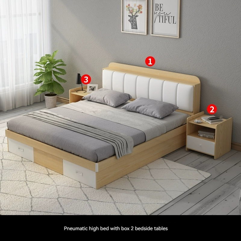 【Pre-Order】Nordic modern minimalist tatami air pressure high box ...