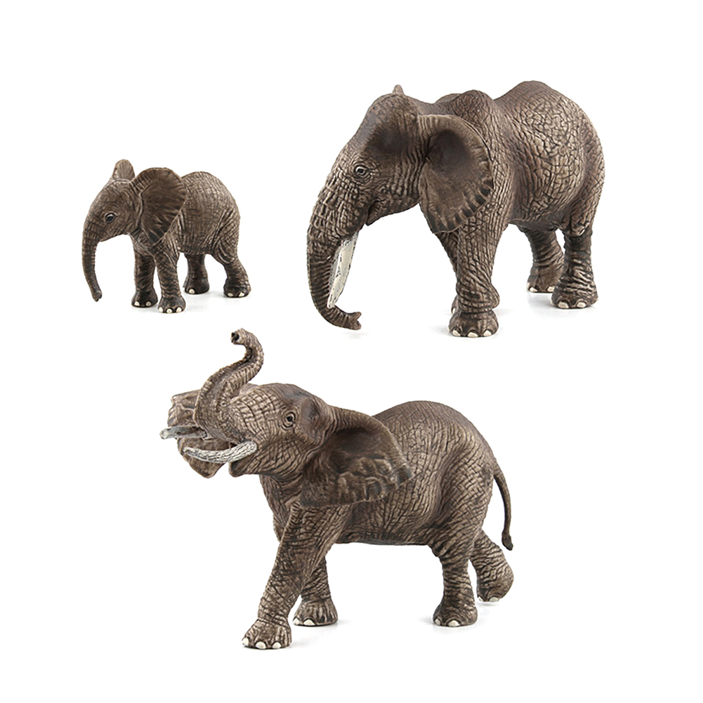 【Wildfolk Studio】Simulation Elephant Wild Animal Figurine Kids Toy ...