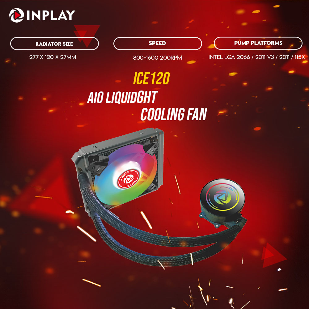 Inplay ICE120 | AIO Liquid Cooling Fan | Inplay by EJD | Lazada PH