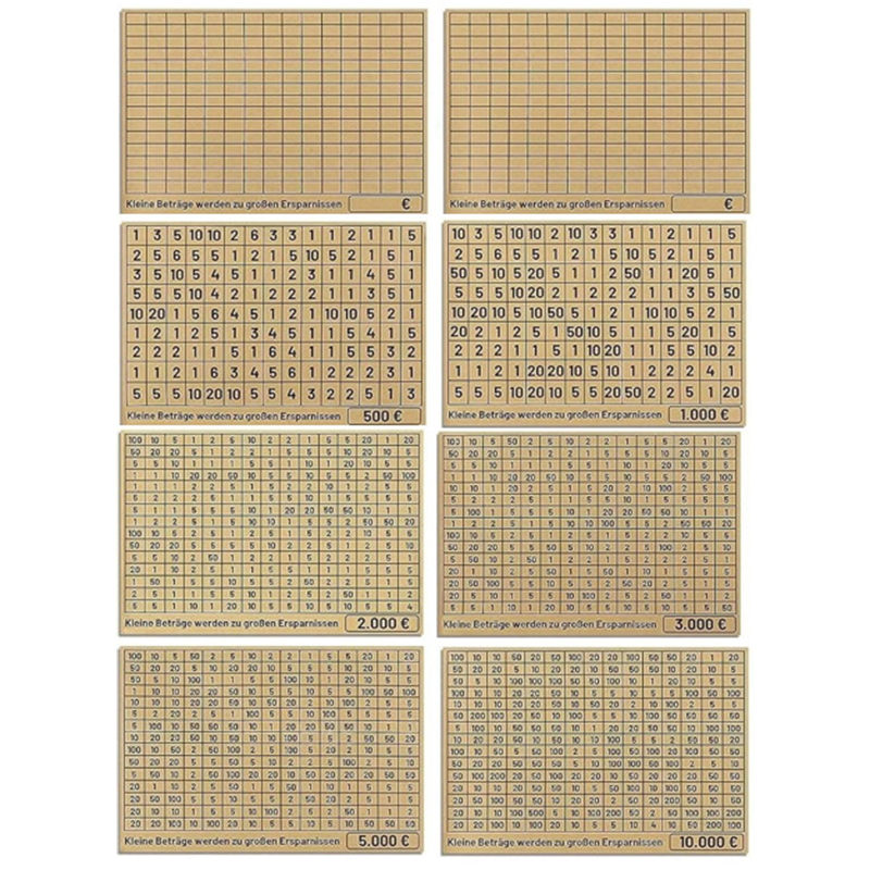 1000/2000/3000/5000/10000 Euro Dollar Money Box Piggy Bank Wood Money ...