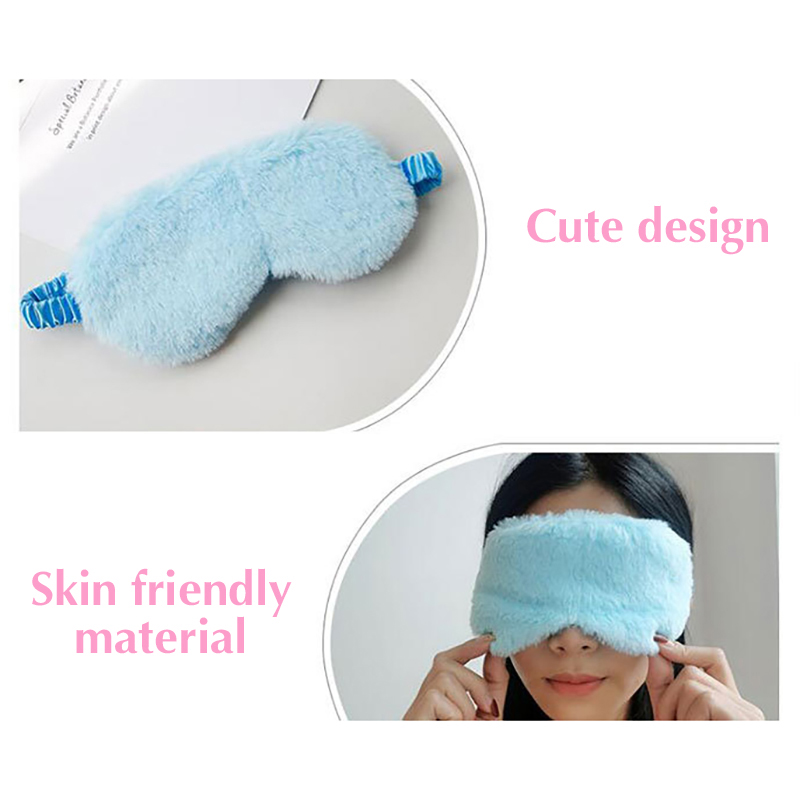 Personalized Rabbit Hair Eye Mask Custom Sleep Mask Plush Cute ...