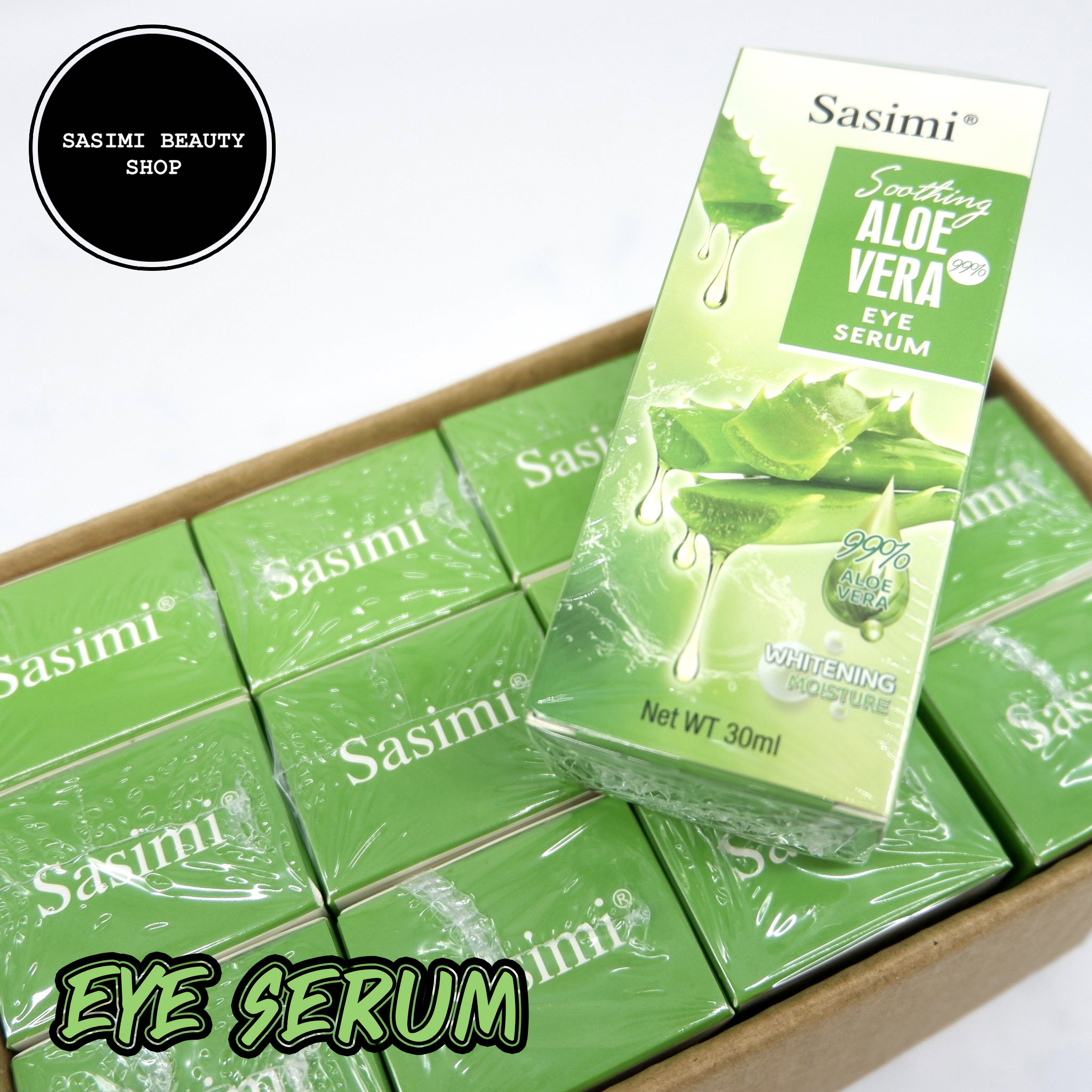 (ขายส่ง) SASIMI Eye Serum Aloe Vera อายเซรั่มว่านหางจระเข้ บำรุงรอบ ...