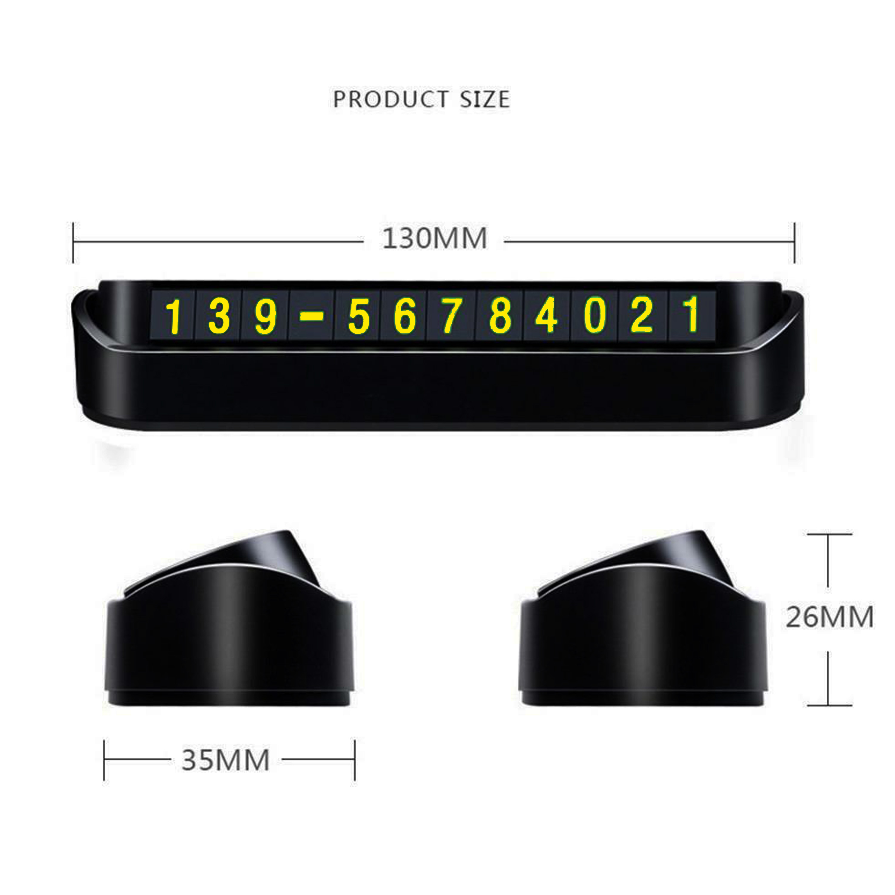 High Quality Luminous Car Phone Number Display Temporary Car Parking ...