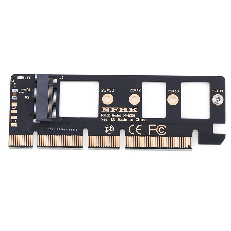 1*NVMe M.2 NGFF SSD to PCI-E PCI express 3.0 16x x4 adapter riser card ...