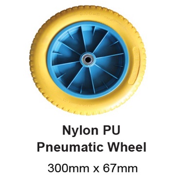 13" X 3" Heavy Duty PU WHEEL BARROW TYRE / Tayar Kereta Sorong / Tayar ...