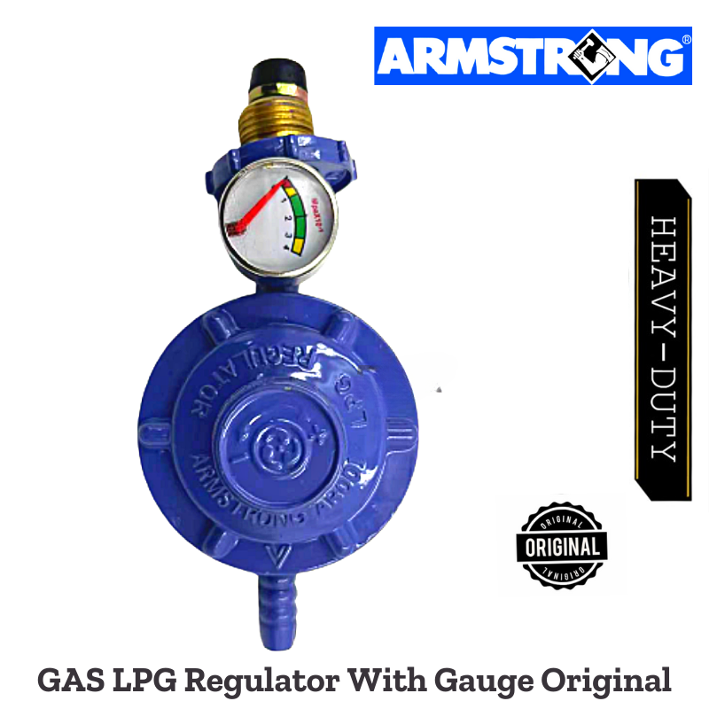 ARMSTRONG LPG Regulator W/ Gauge Adjustable Pressure Gas Autosafety ...