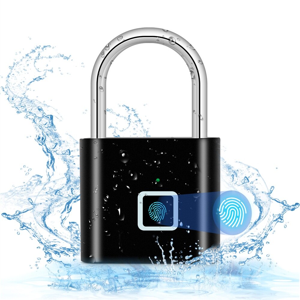 【Top Picks】 KERUI Keyless USB Charging Fingerprint Lock Smart Padlock ...
